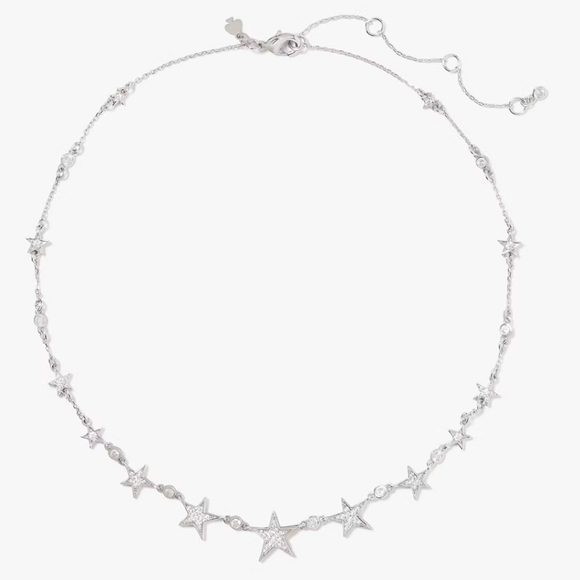 kate spade | Jewelry | Kate Spade Youre A Star Necklace Clear Silver ...
